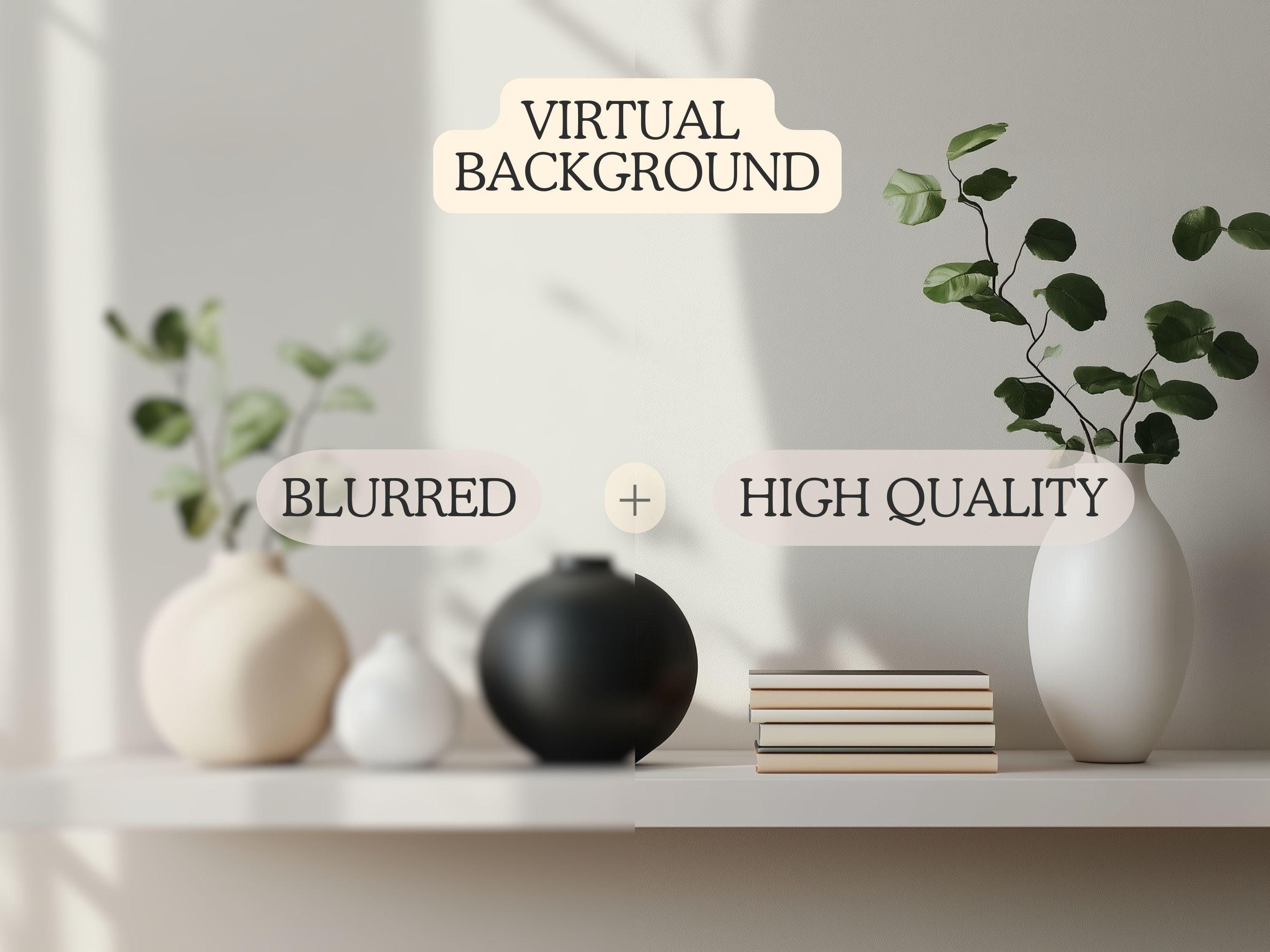 Zoom Background Home Office Blurred, Virtual Background for Teaching ...