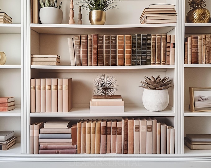 Zoom Background Bookshelf Home Office, Virtual Background for Zoom ...