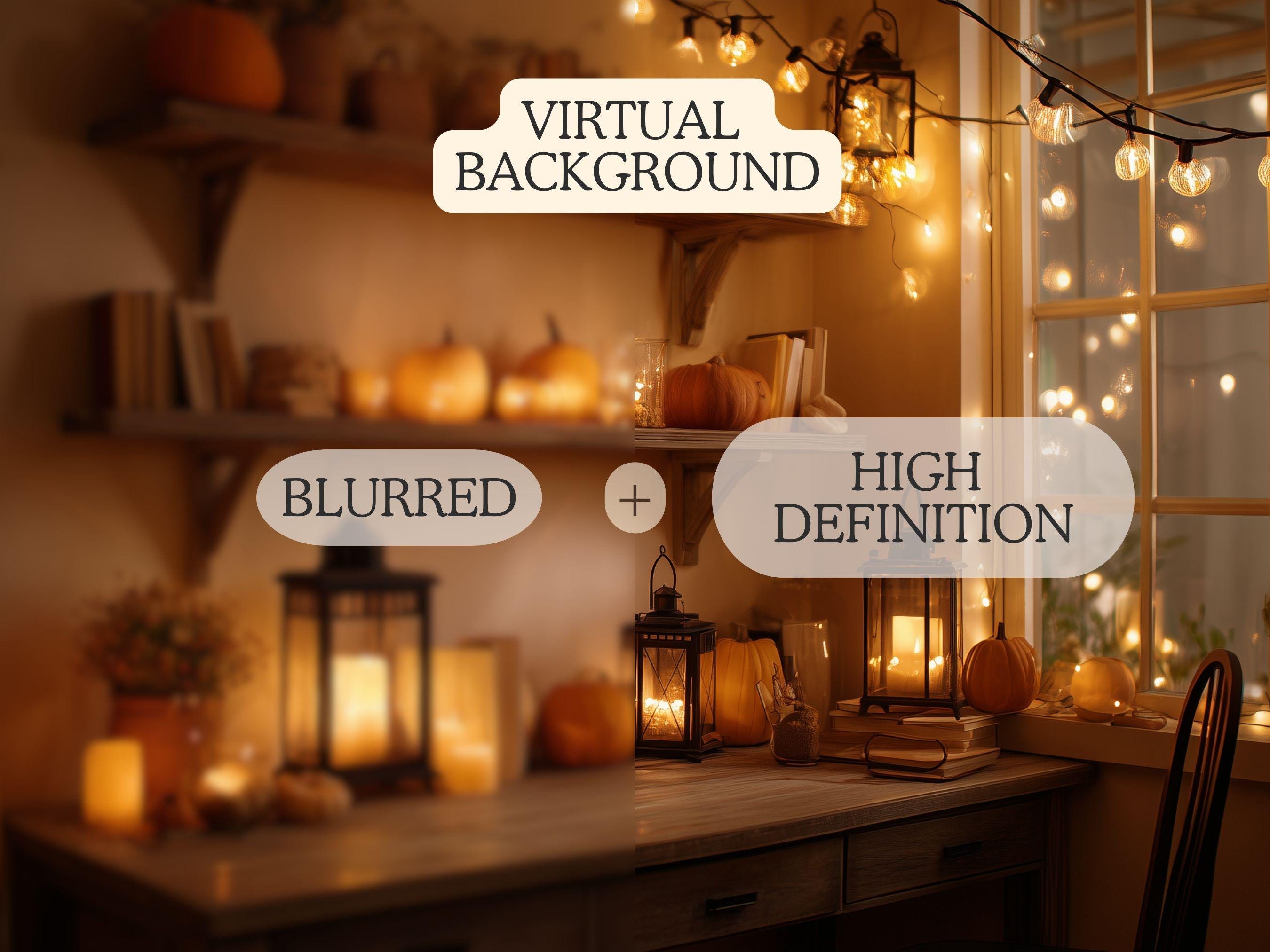 Halloween Virtual Background - Teams Background - Autumn Zoom Backdrop ...