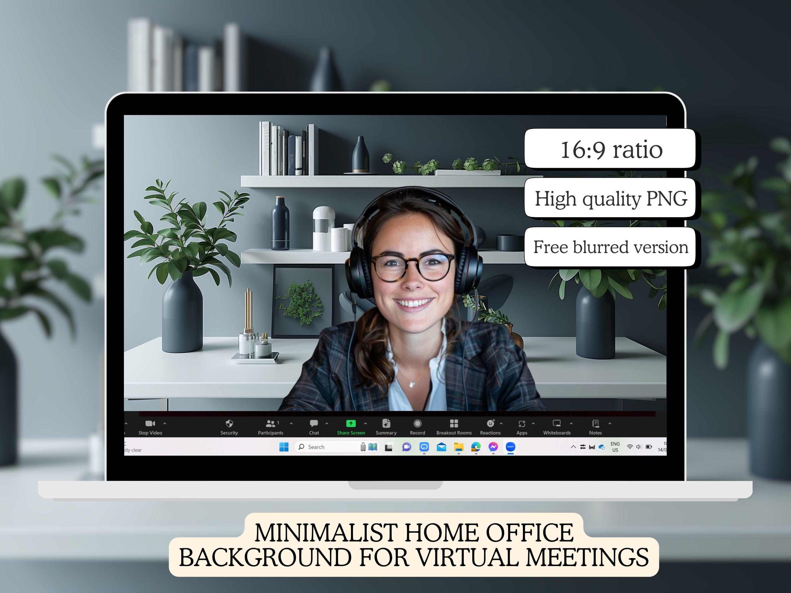 Virtual Office Zoom Background Office Backdrop Home Office Background ...