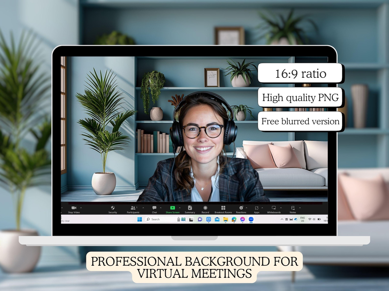 Zoom Background Home Office Virtual Office Zoom Background Office ...