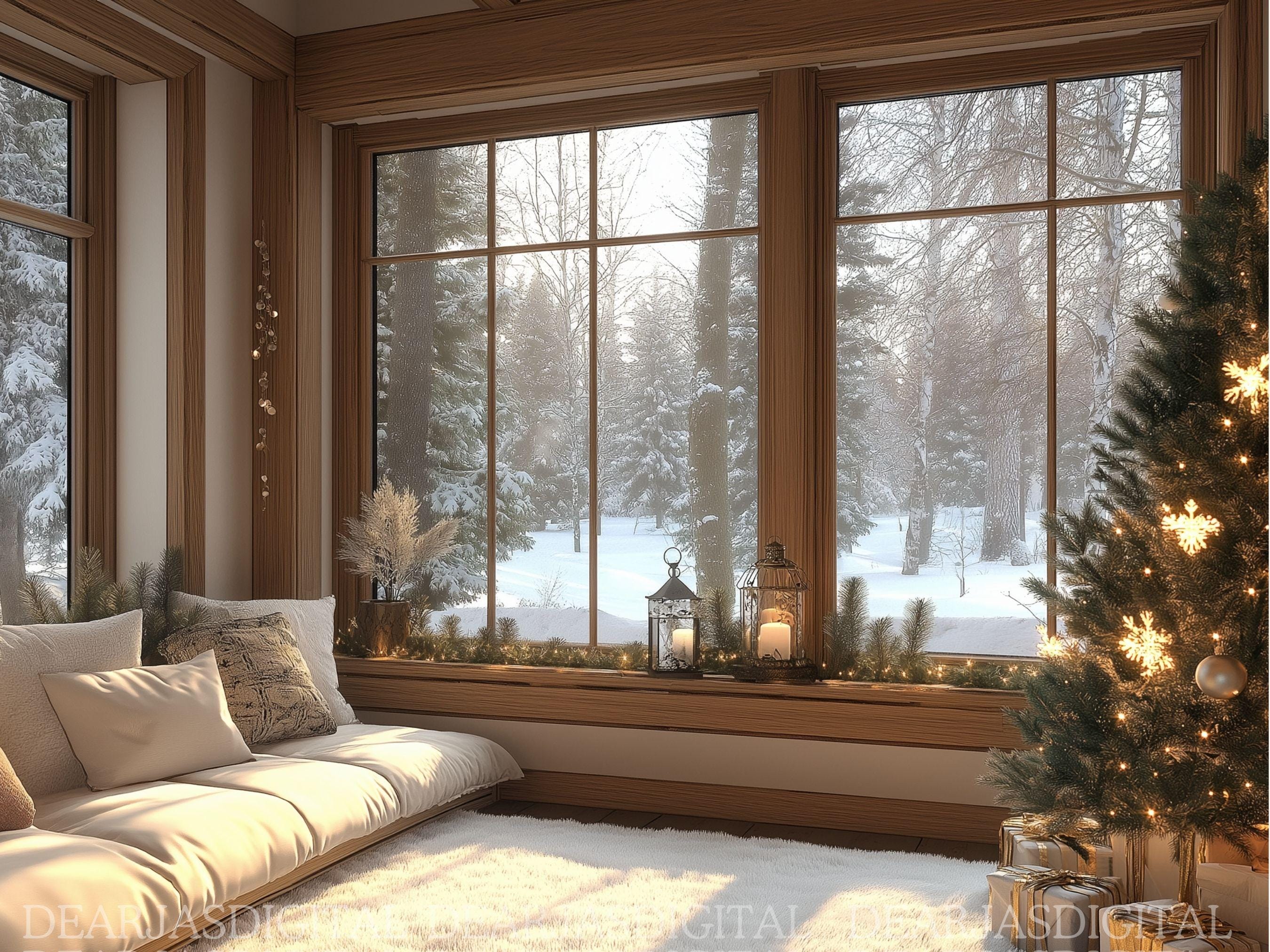 Christmas Zoom Backgrounds | Holiday Season Backdrop | Realistic Home ...