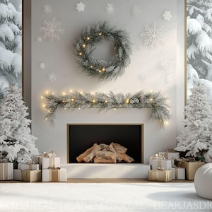 Christmas Zoom Backgrounds | Holiday Season Backdrop | Realistic Home ...