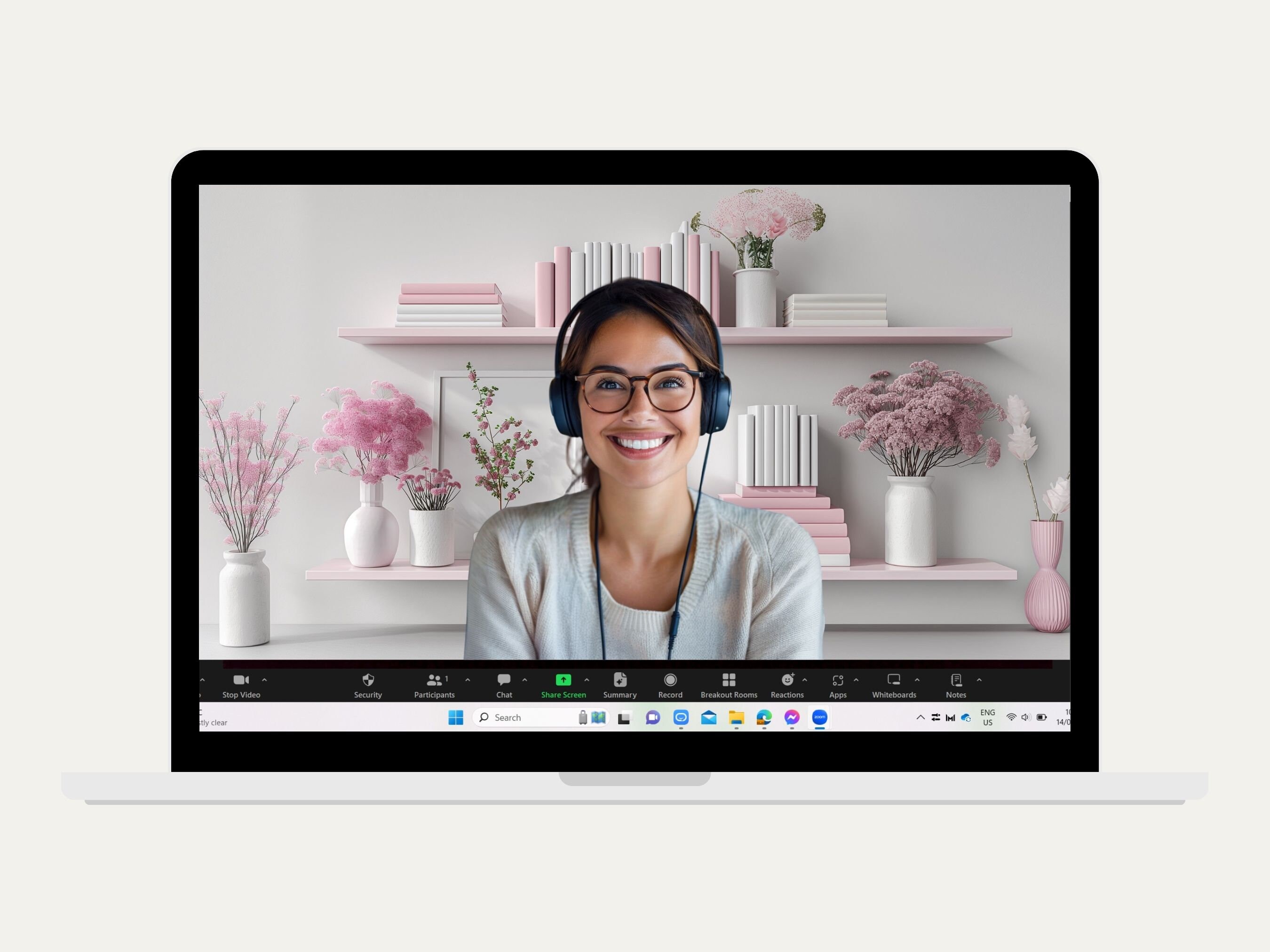 Zoom Background Home Office Virtual Office Background Virtual ...