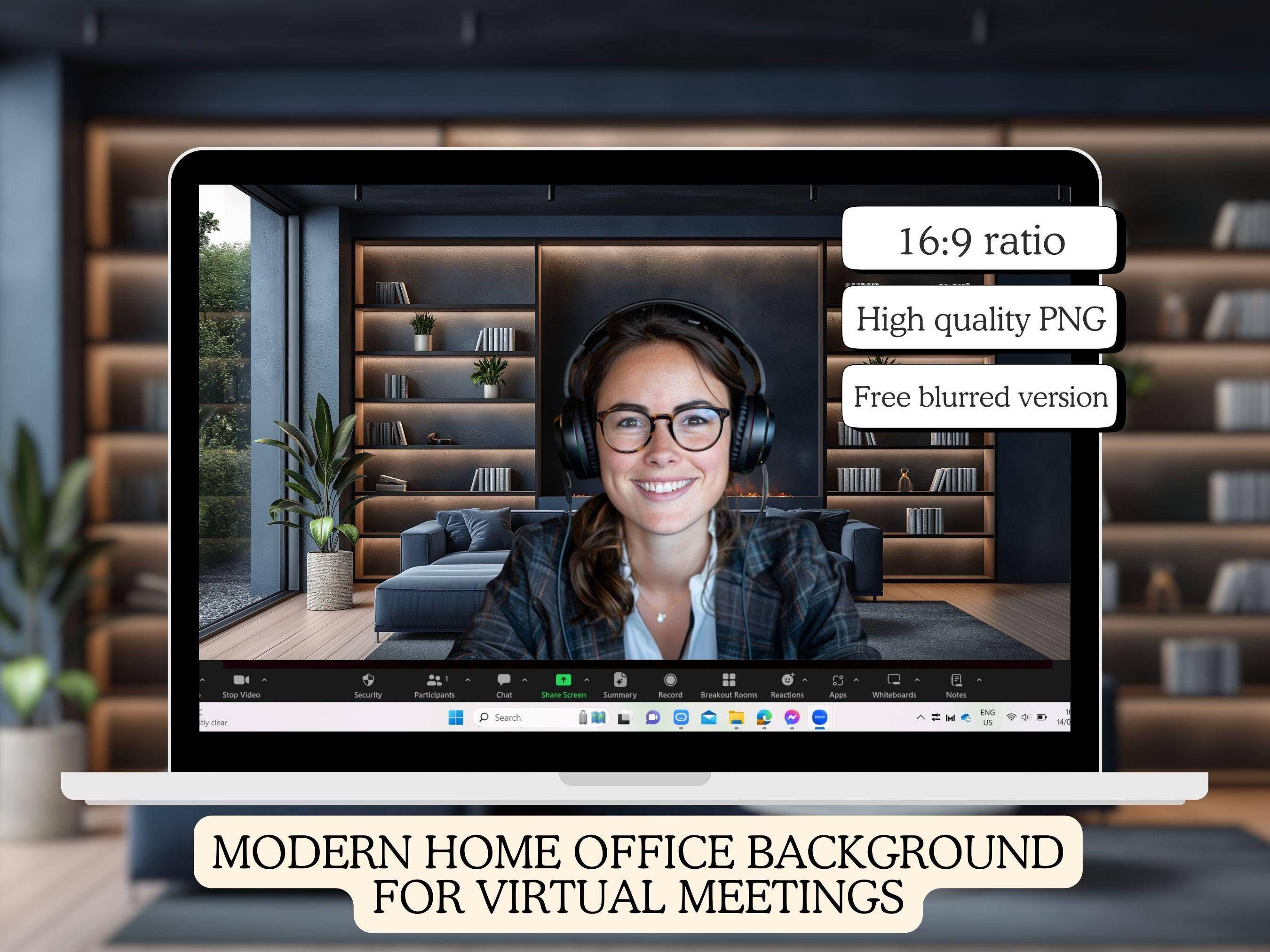 Virtual Office Zoom Background Office Backdrop Home Office Background ...