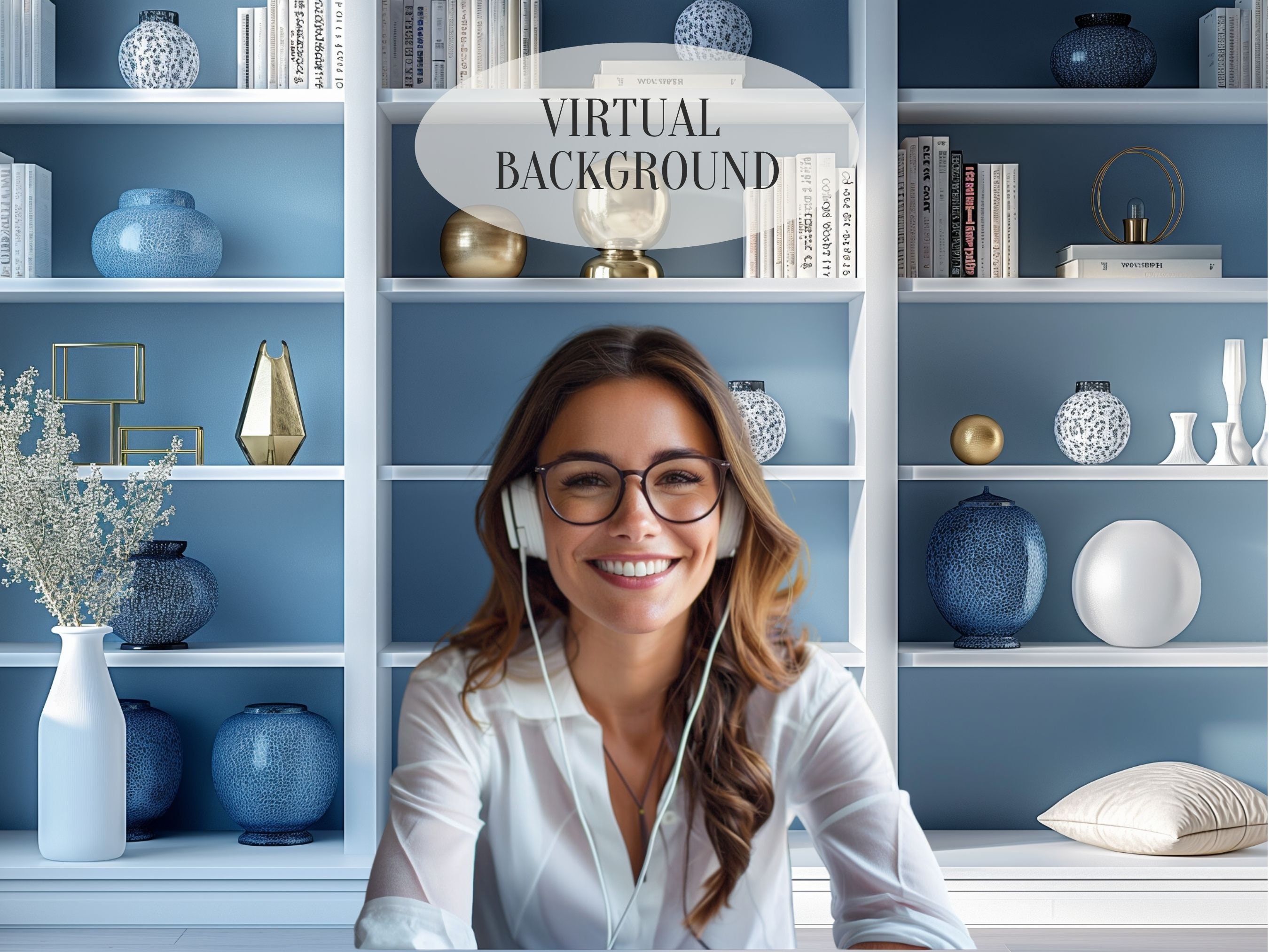 Virtual Office Zoom Background Office Backdrop Home Office Background ...