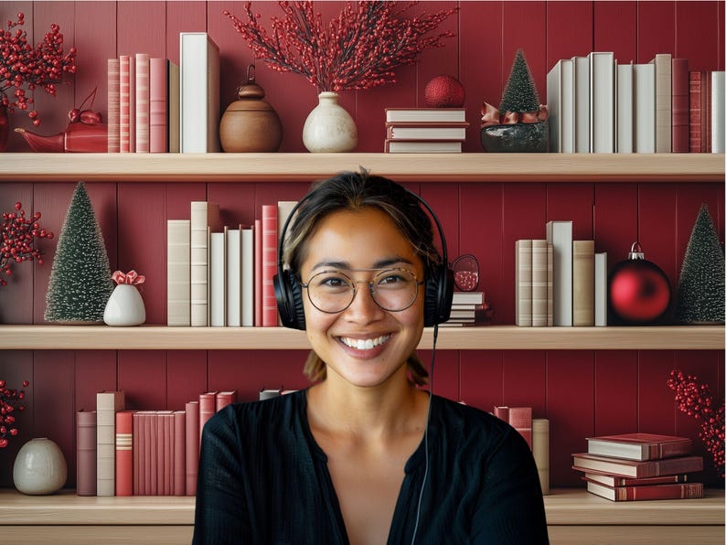 Christmas Zoom Backgrounds | Holiday Season Backdrop | Realistic Home | Teams Background ...