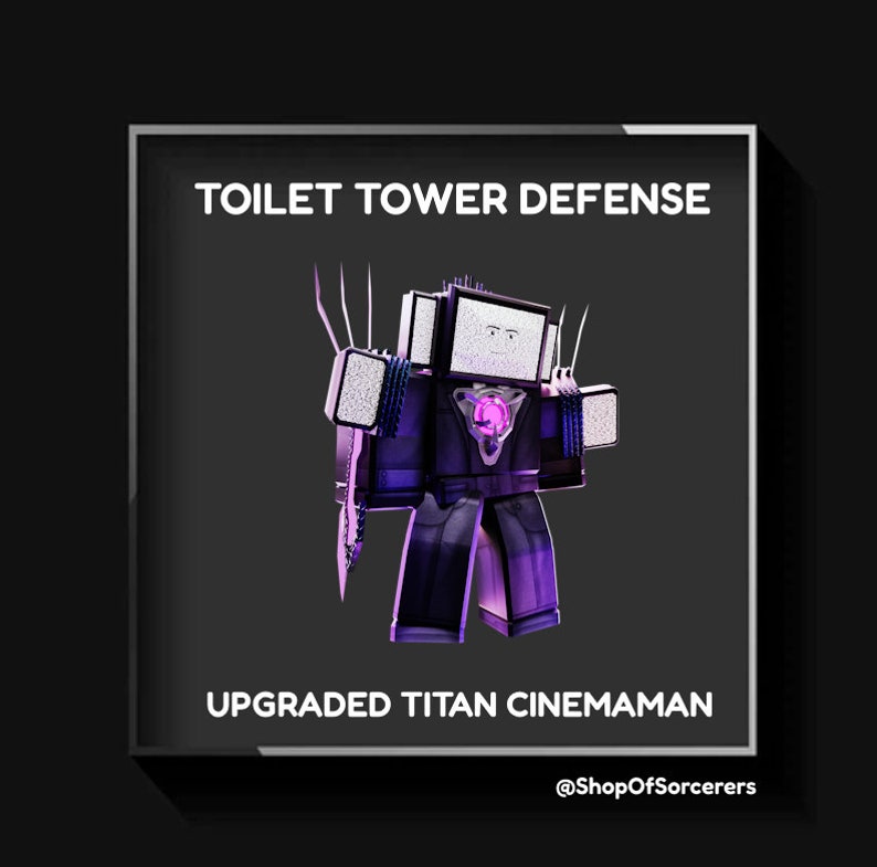 TTD Toilet Tower Defense Upgraded Titan Cinemaman - Etsy