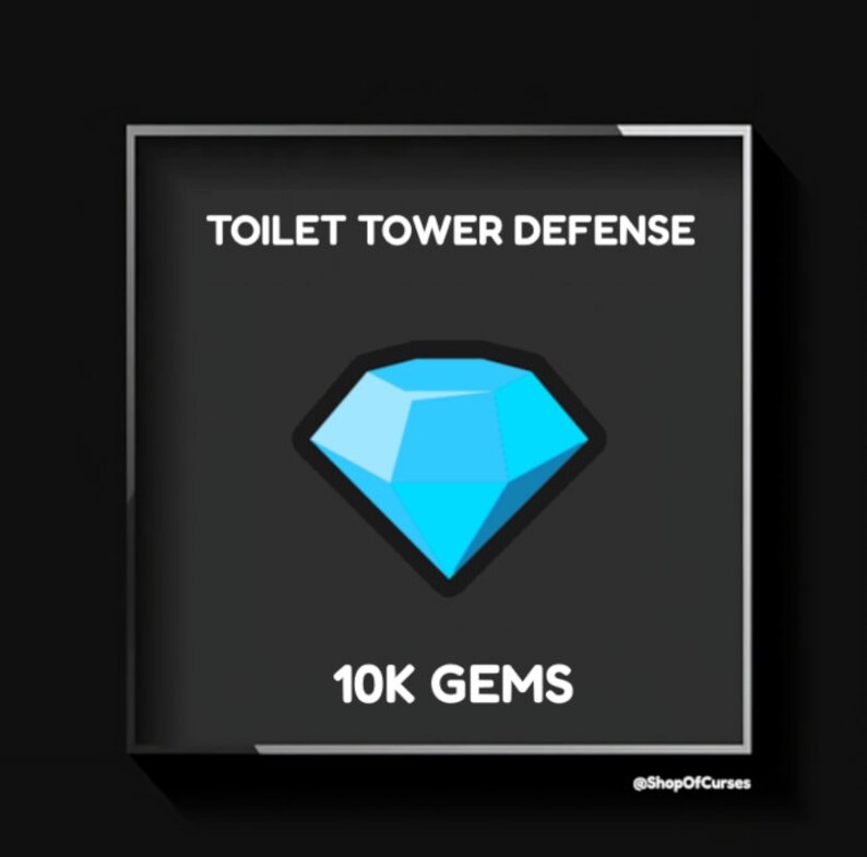 TTD Toilet Tower Defense 10K Gems - Etsy