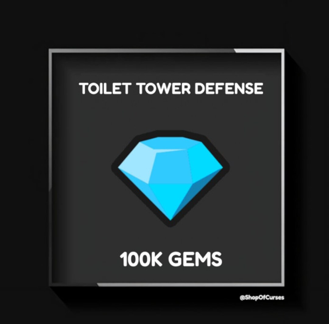 TTD Toilet Tower Defense 100K Gems - Etsy