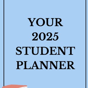 Your 2025 Student Planner - Etsy France