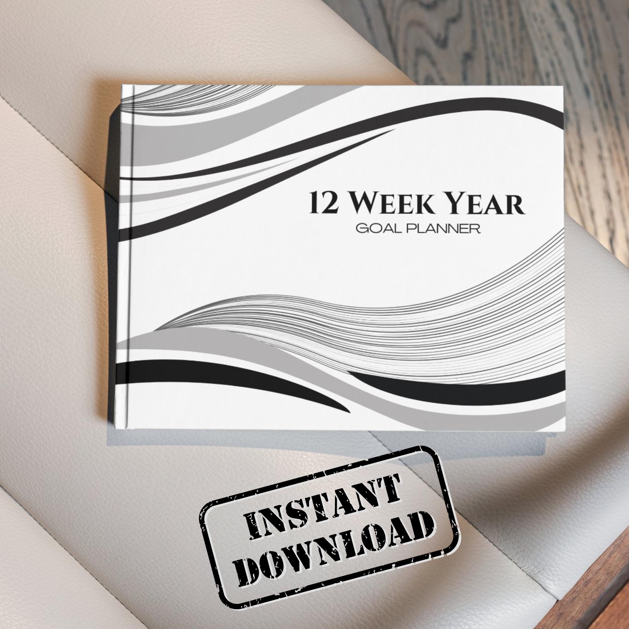 12 Week Year Planner | Printable 12 Week Planner 90 Day Goal Planner ...
