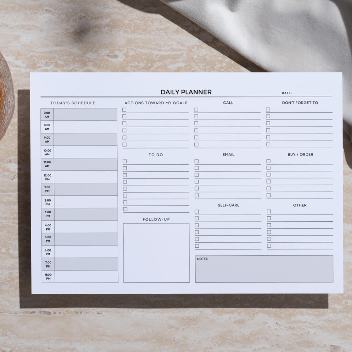 12 Week Year Planner Printable 12 Week Planner 90 Day Goal Planner ...