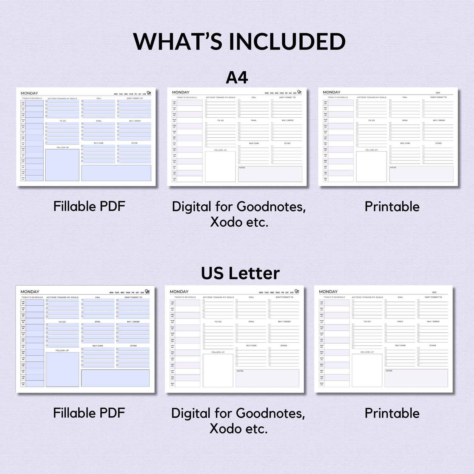 Work Week Planner Printable Weekly Schedule Template Weekly Planner ...