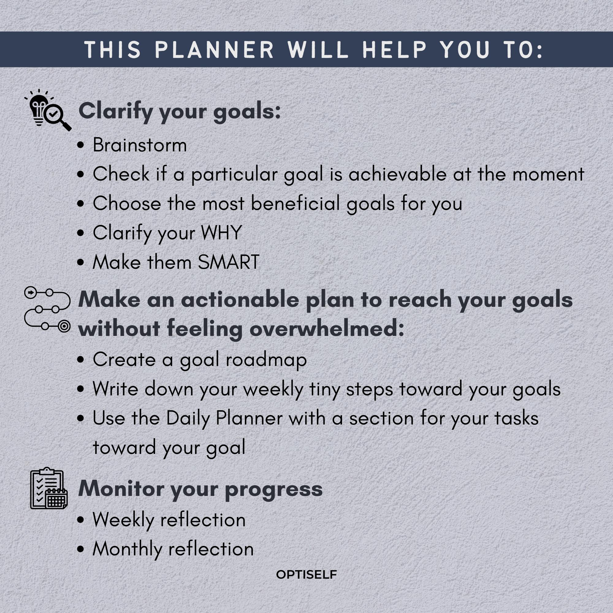 12 Week Year Planner | Printable 12 Week Planner 90 Day Goal Planner ...