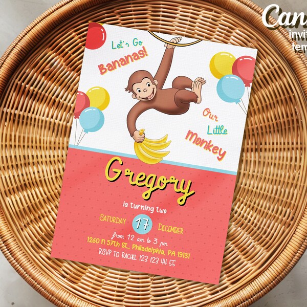 Curious George Birthday - Etsy