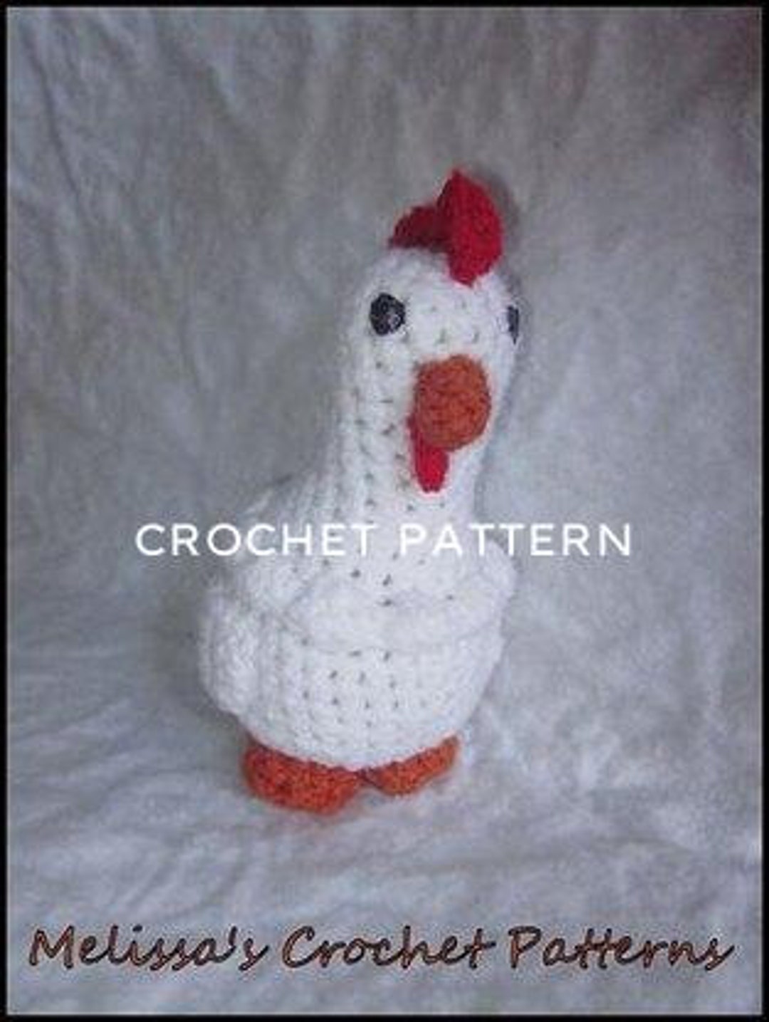 Chickaletta the Chicken Plushie Pattern Tutorial Pdf Crochet Beginner ...