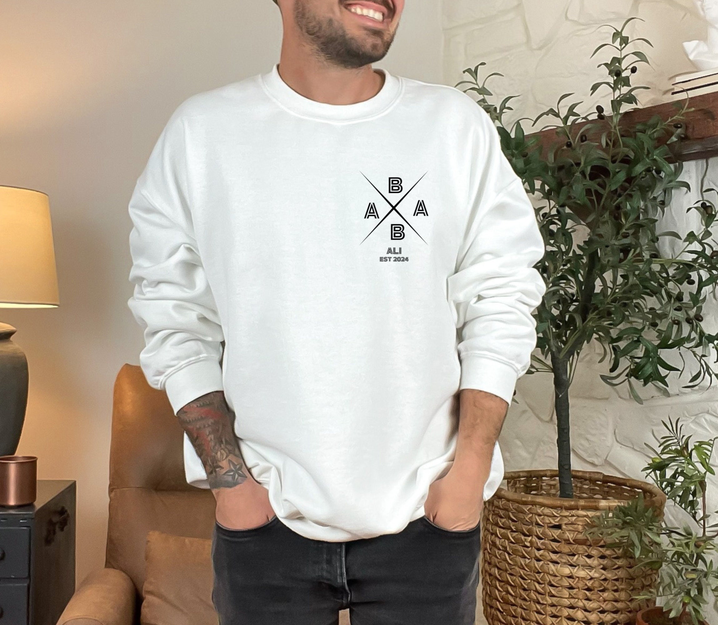 Baba Shirt With Personalized Name and Date, Fathers Day Gift, Shirt for ...