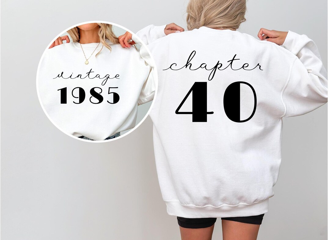 Vintage Chapter 40 Shirt 1985 40th Birthday Gift Daughter in Law Gift ...