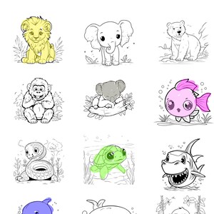 13 Easy Coloring Pages for Children, Coloring Book for Toddlers ...