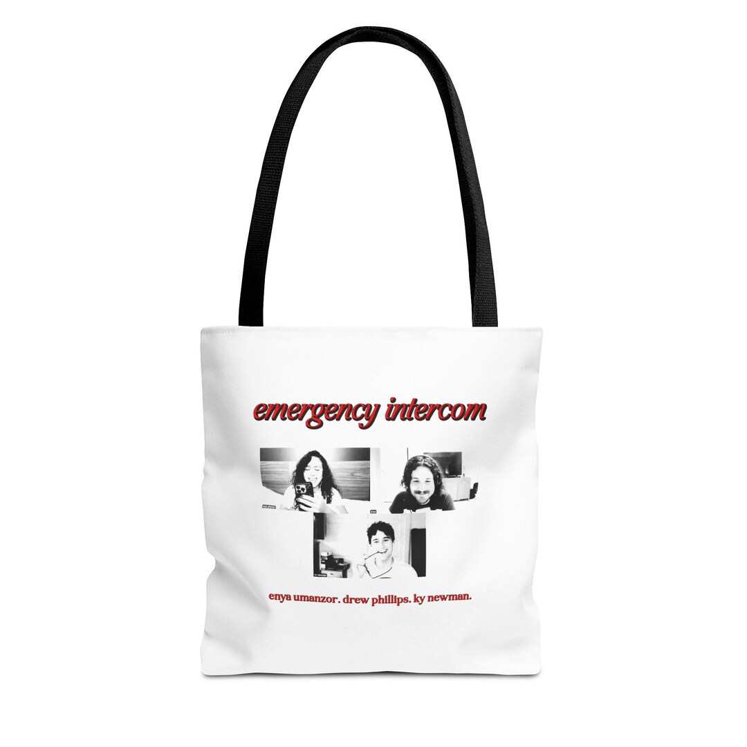 Emergency Intercom Tote Bag, Enya Umanzor, Drew Phillips, Ky Newman ...