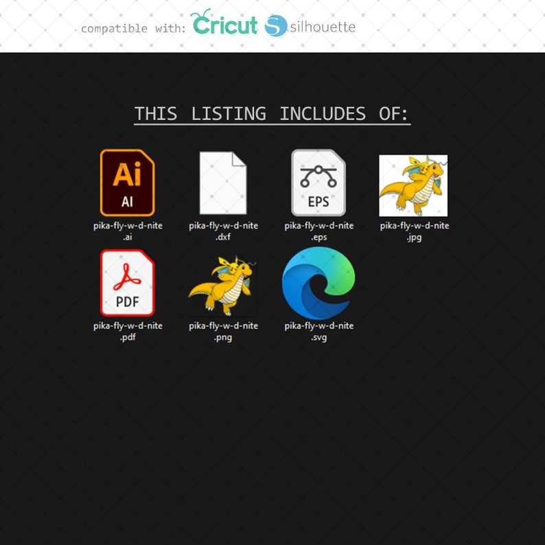 LAYERED Cute Pika Flying With D-nite SVG Cartoon Design PNG Birthday ...