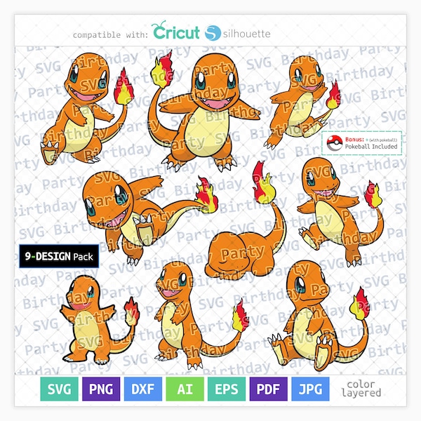 Charmander Svg - Etsy