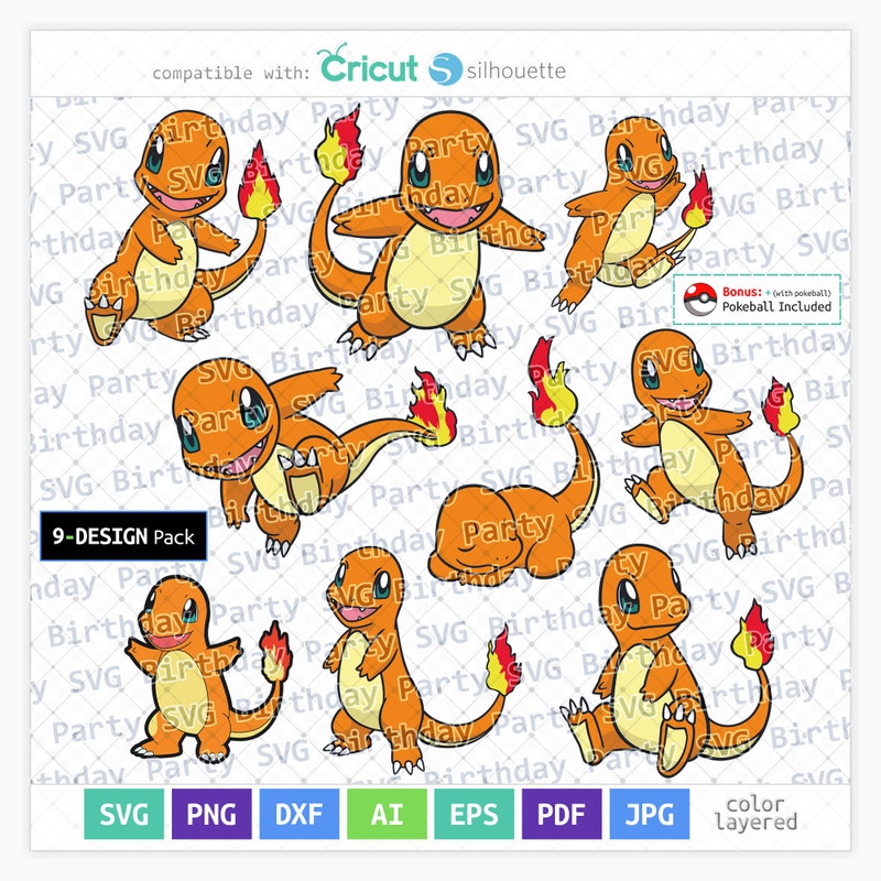 Charmander Svg - Etsy