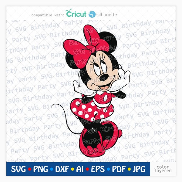 Red Minnie Mouse - Etsy