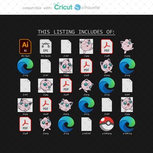 LAYERED 5 Different J-puff Designs SVG Cartoon PNG Birthday Svg Instant ...