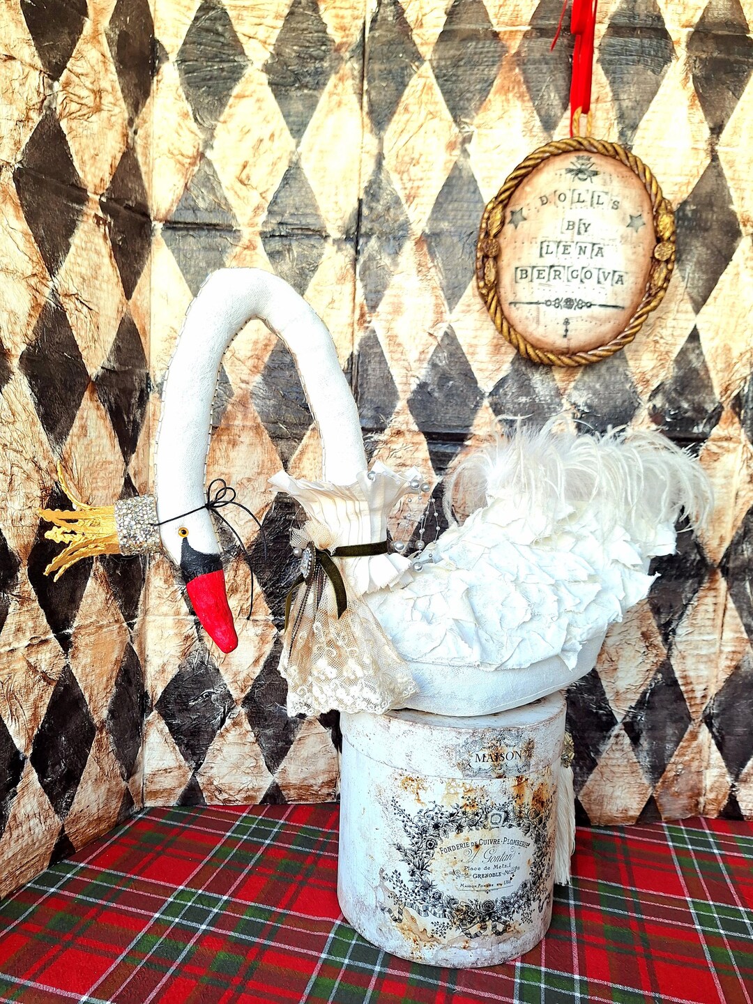 King Swan Staff Animal Swan King Artist Swan Interior Swan Vintage ...