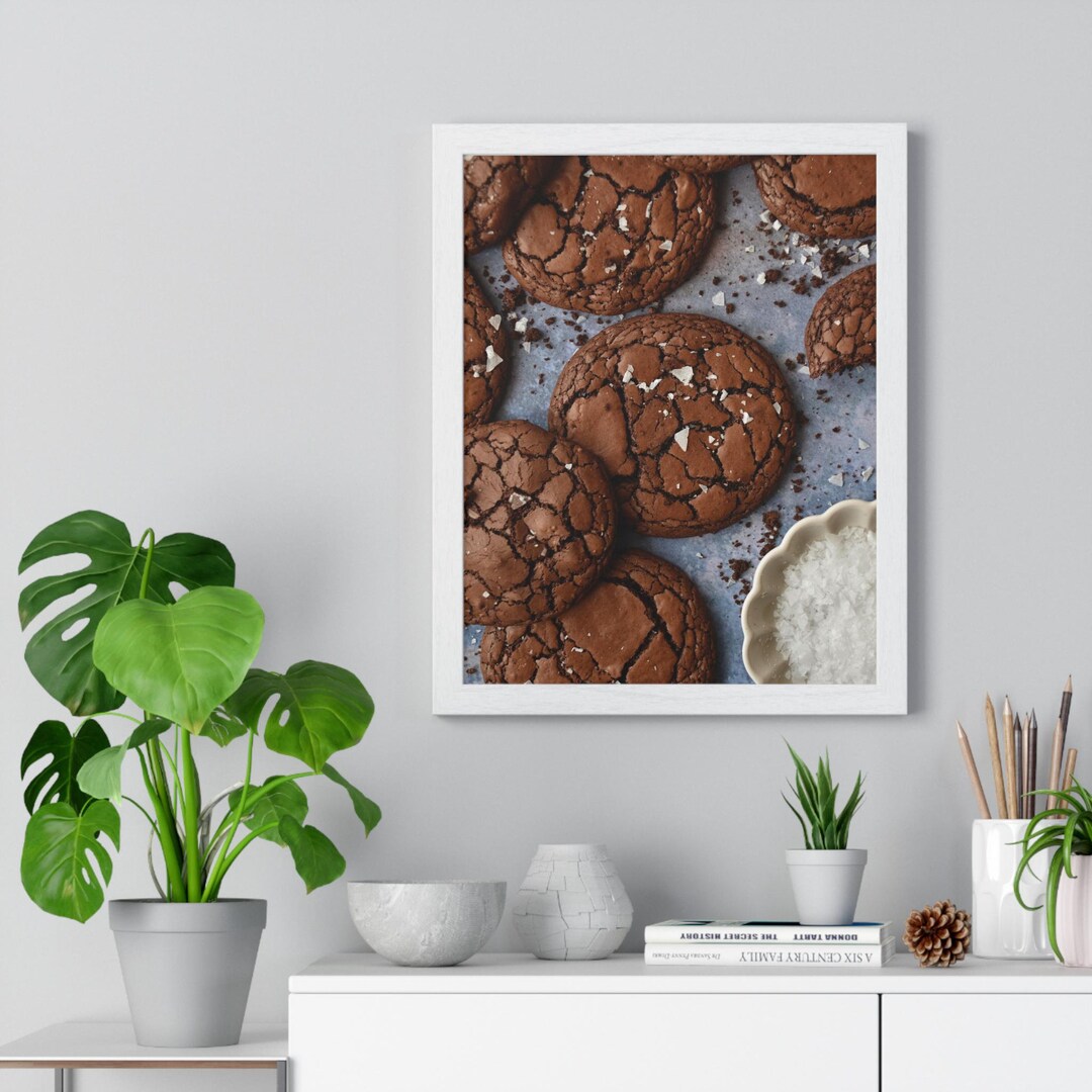 Brownie Cookies Framed Food Art Print Home Kitchen Wall Decor Food ...