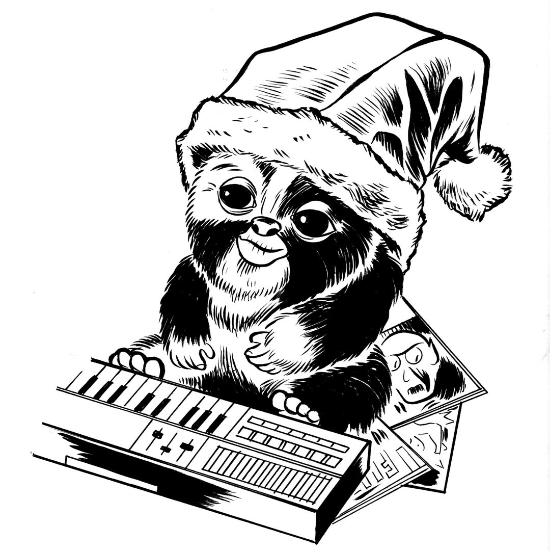 Gizmo - Gremlins - ORIGINAL Pen and Ink Drawing by Mike Gorman - Etsy