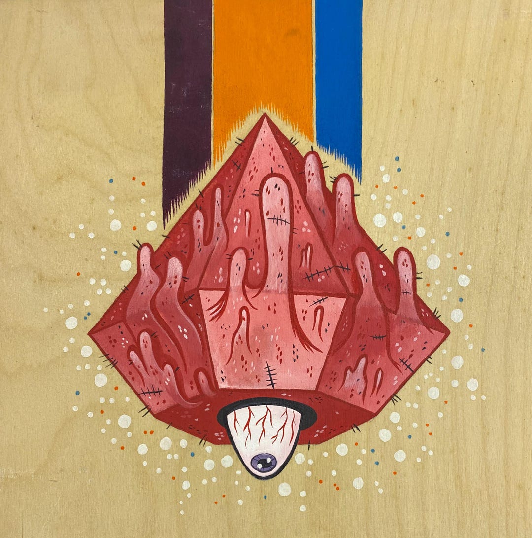 Hey, Four Eyes! - ORIGINAL Gouache Painting by Mike Gorman - Etsy