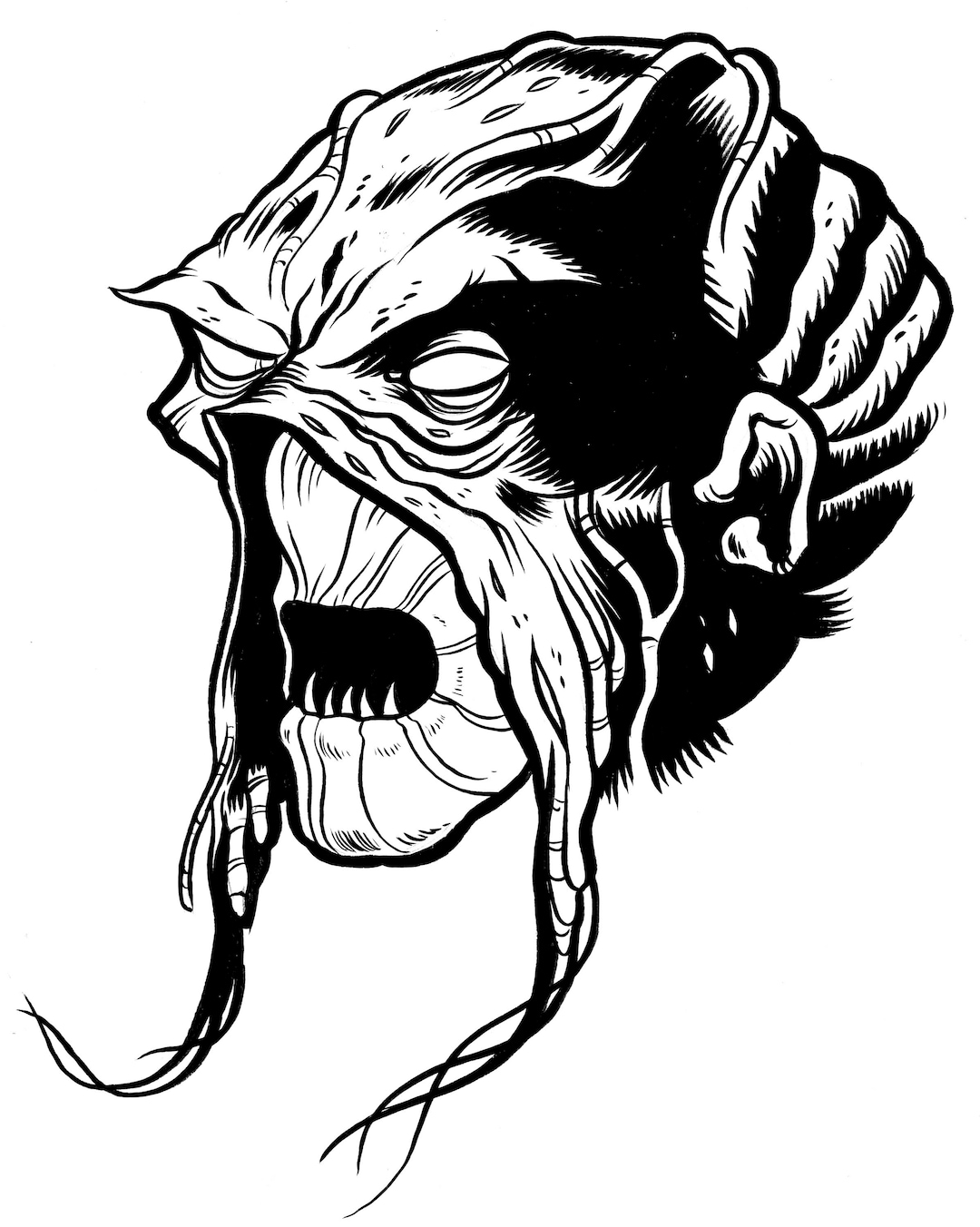 Swamp Thing - ORIGINAL Pen and Ink Drawing by Mike Gorman - Etsy