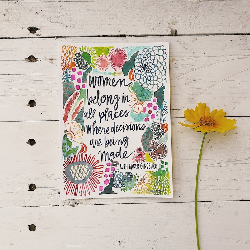 Rbg Quote Art - Etsy