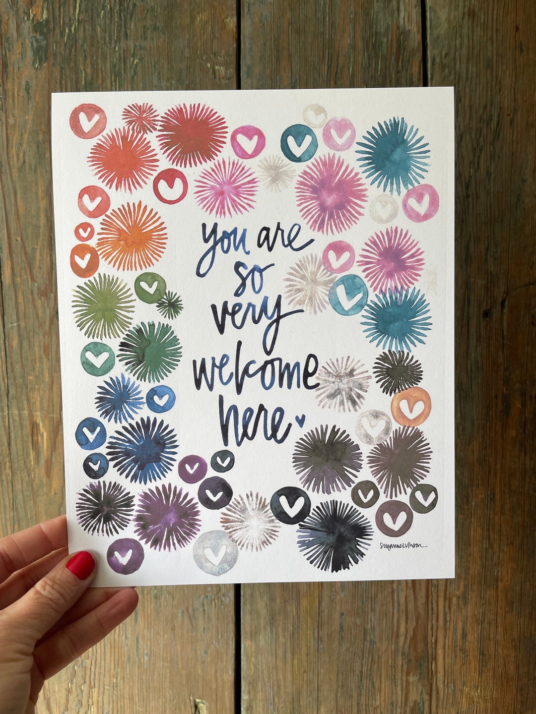 You Are so Very Welcome Here - 8x10 Art Print - Etsy