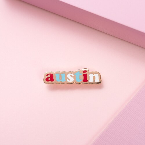 Austin Hard Enamel Lapel Pin - Etsy
