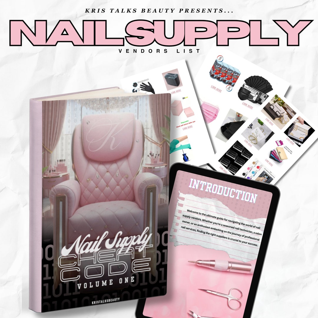 Nail Supply Cheat Code Vol ONE | Acrylic Nails | Nail Training Guide ...