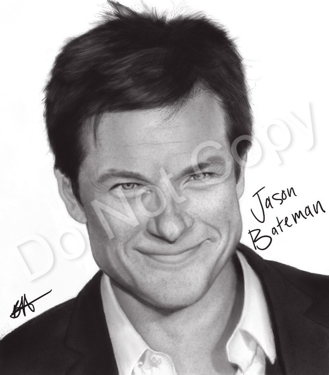 Jason Bateman Digital Drawing - Etsy