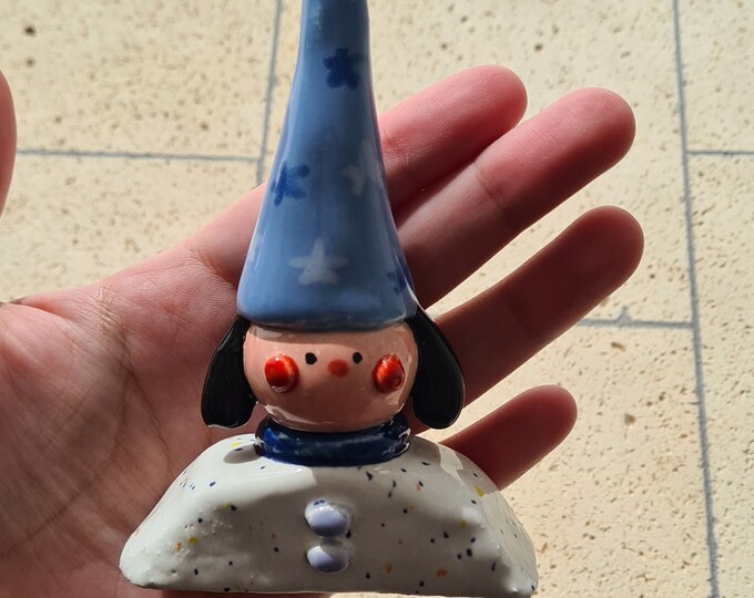 Wizard Figurine, Ceramic Merlin the Magician Ornament. - Etsy UK