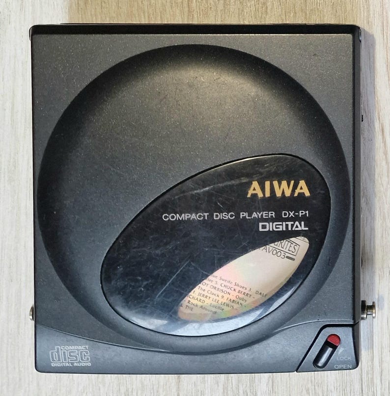 Vintage AIWA DX-P1 Compact Disc Player, Digital, RARE, Discman, 1980s ...