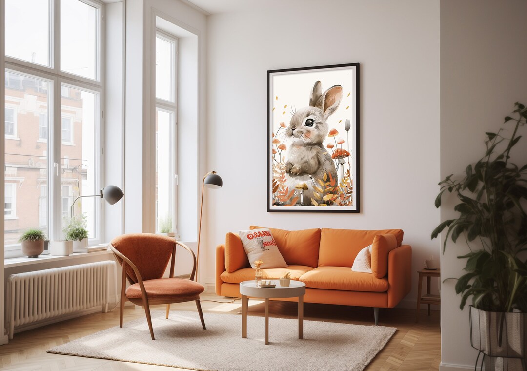 Easter Bunny Clipart Bundle: 6 High-res Rabbit Illustrations (digital ...