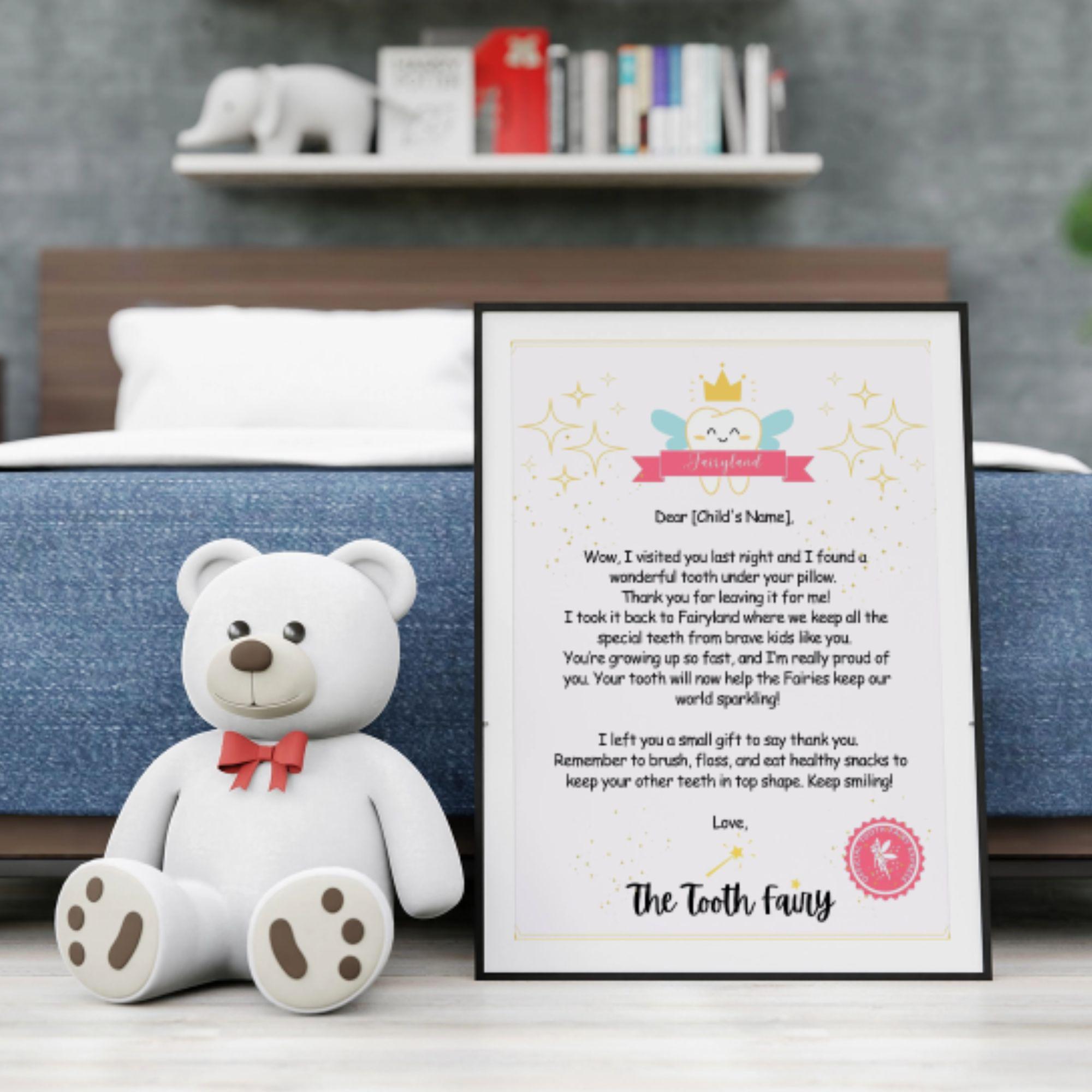 Tooth Fairy Letter & Receipt Template | Printable Tooth Certificate for ...