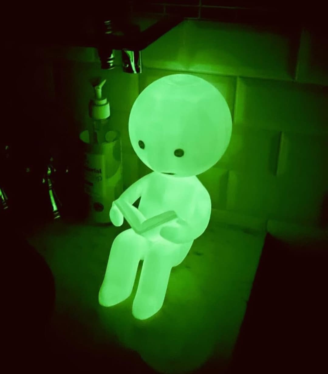 Glow in the Dark Smiski Figure, 3D Printed, 12" Tall - Etsy