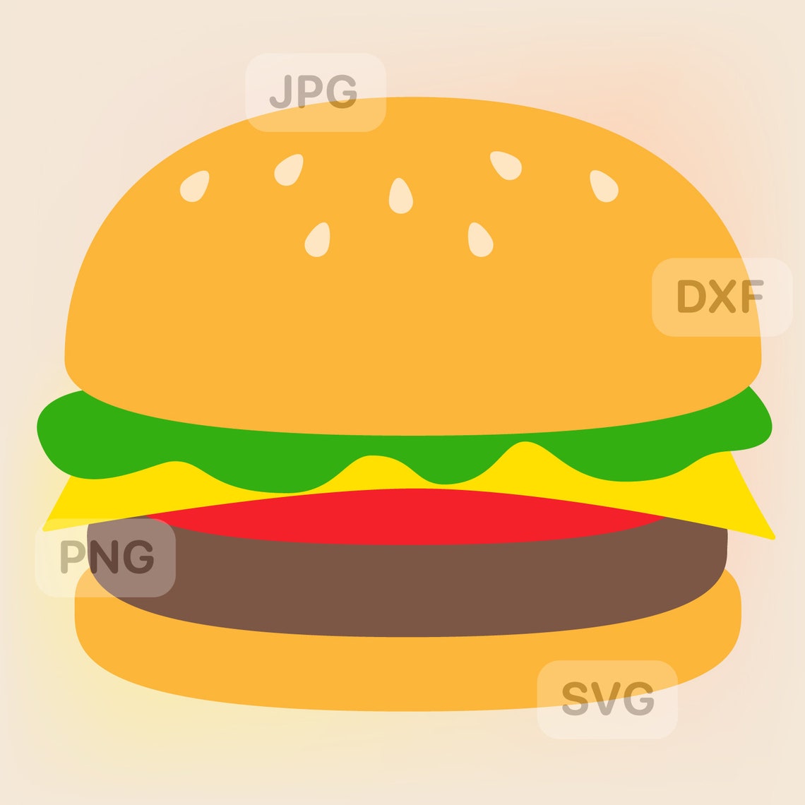 Hamburger • Hamburger SVG • Burger SVG • Fast Food • BBQ • Food ...