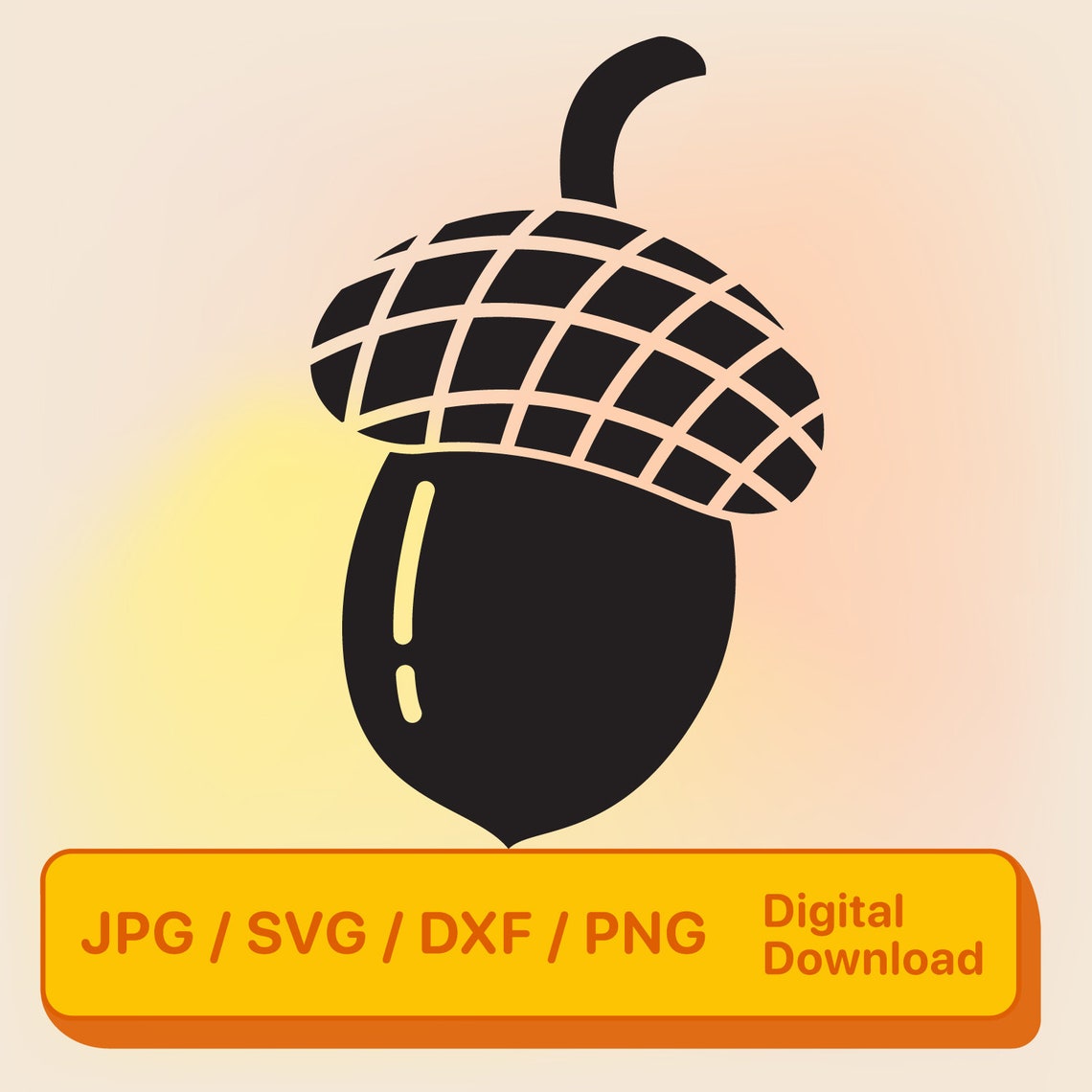 Acorn SVG • Nut SVG • Tree Nut • Autumn Season • Food • Thanksgiving ...