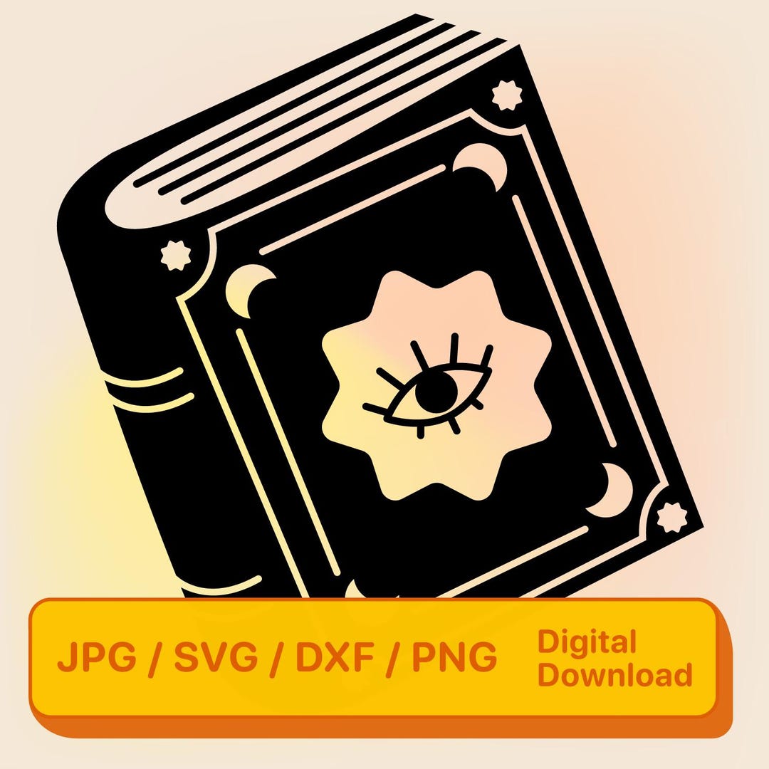 Spell Book SVG • Magic SVG • Halloween Cut File • T-shirt Art Svg ...