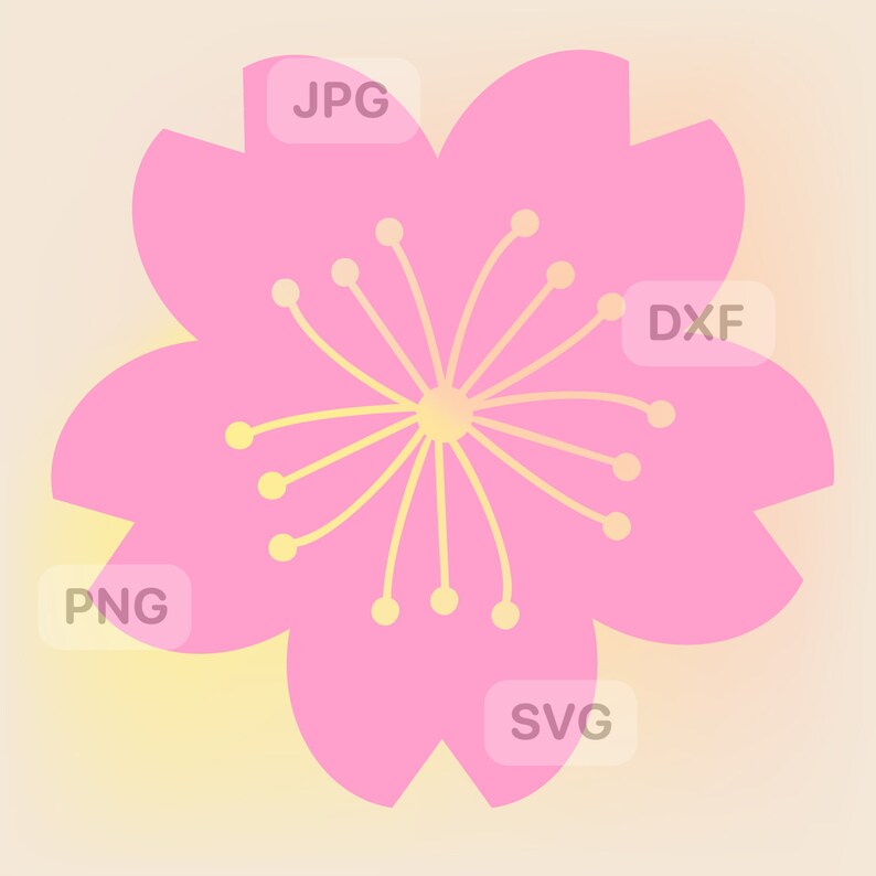 Sakura SVG • Sakura • Cherry Blossom • Flower • Japanese Flower ...