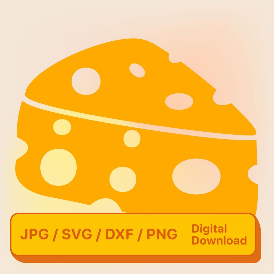 Cheese SVG • Block of Cheese SVG • Cheese Hole SVG • Swiss Cheese ...